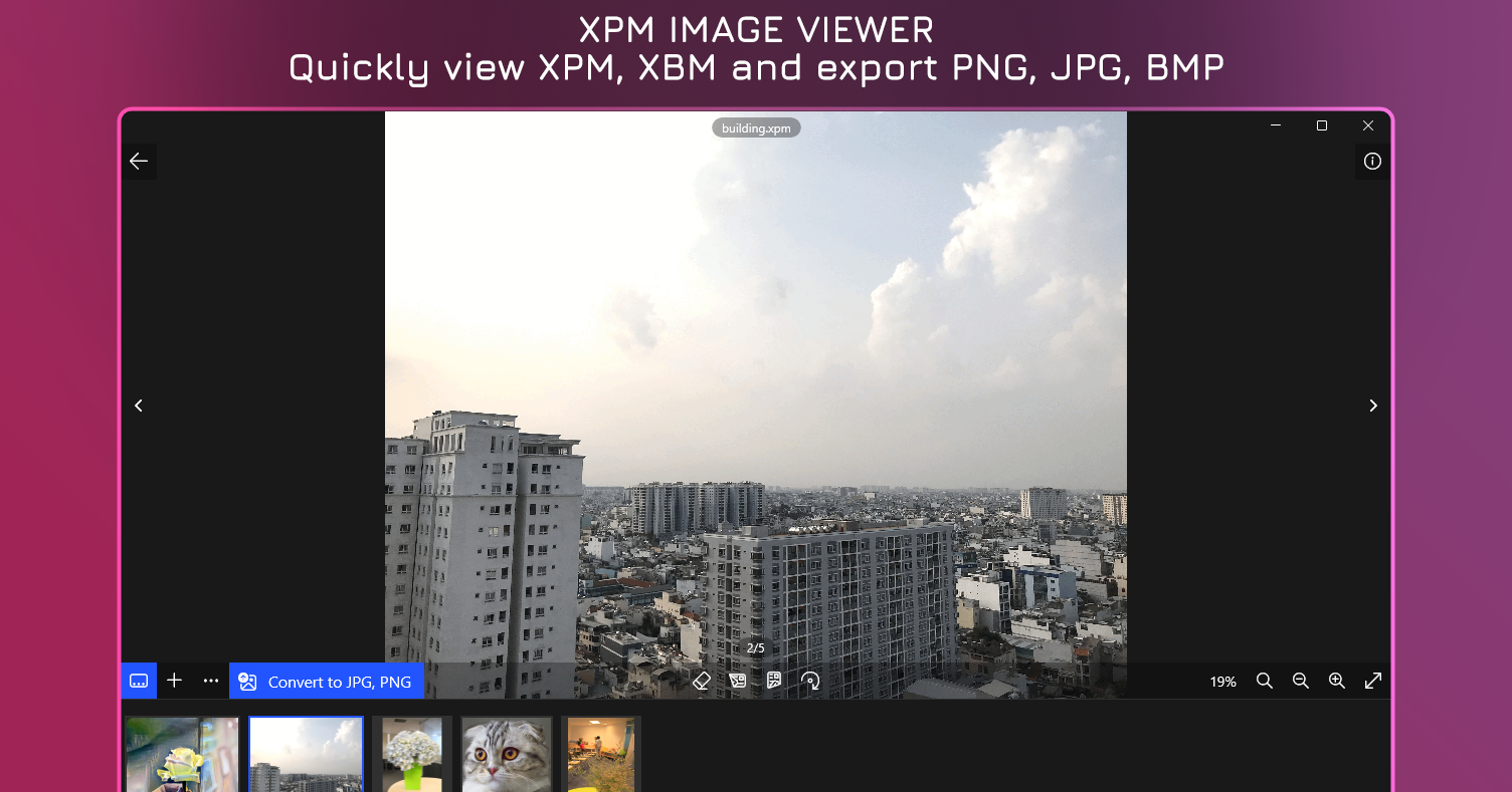 XPM Viewer - XPM to JPG