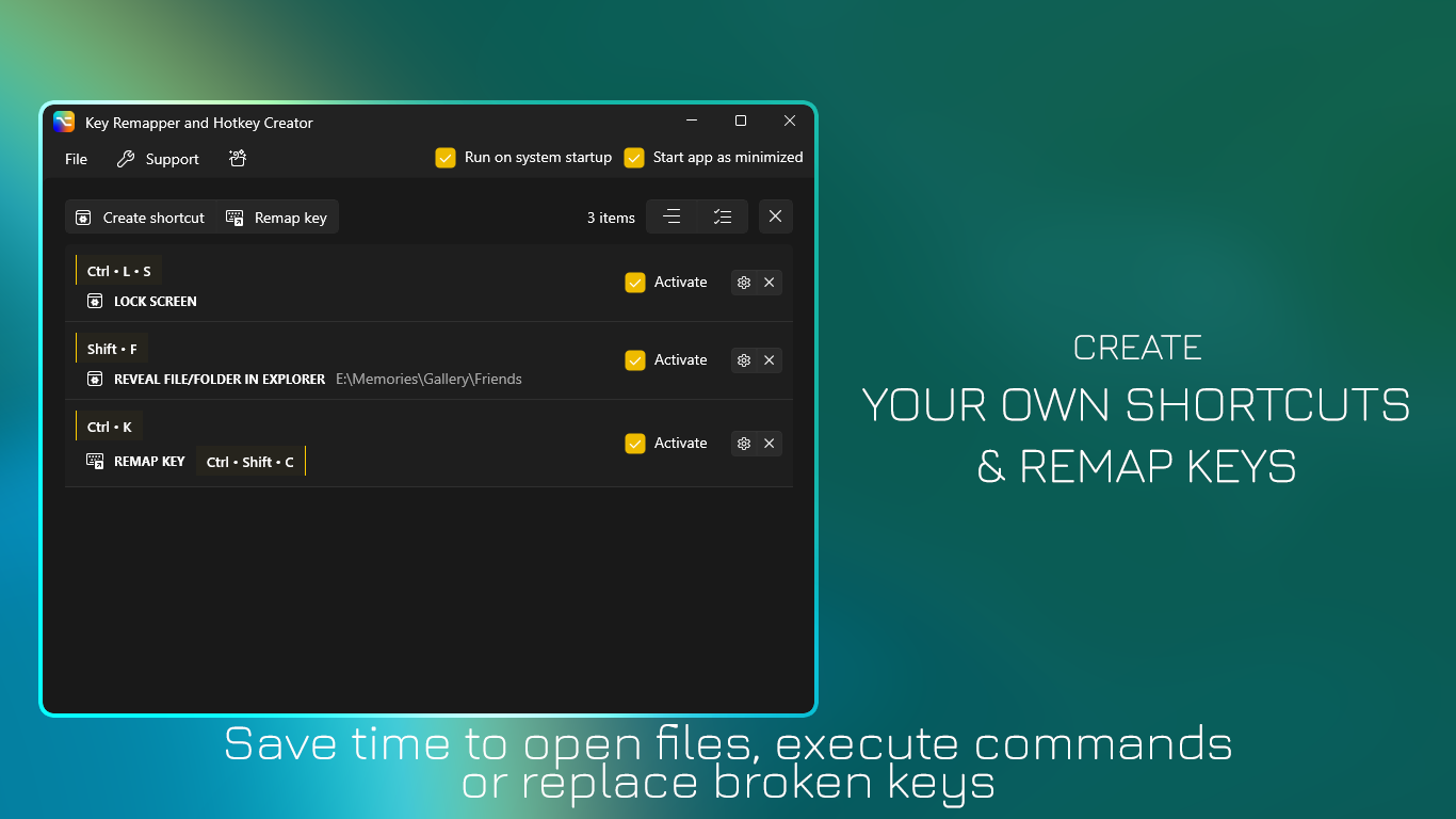 Key Remapper and Hotkey Creator